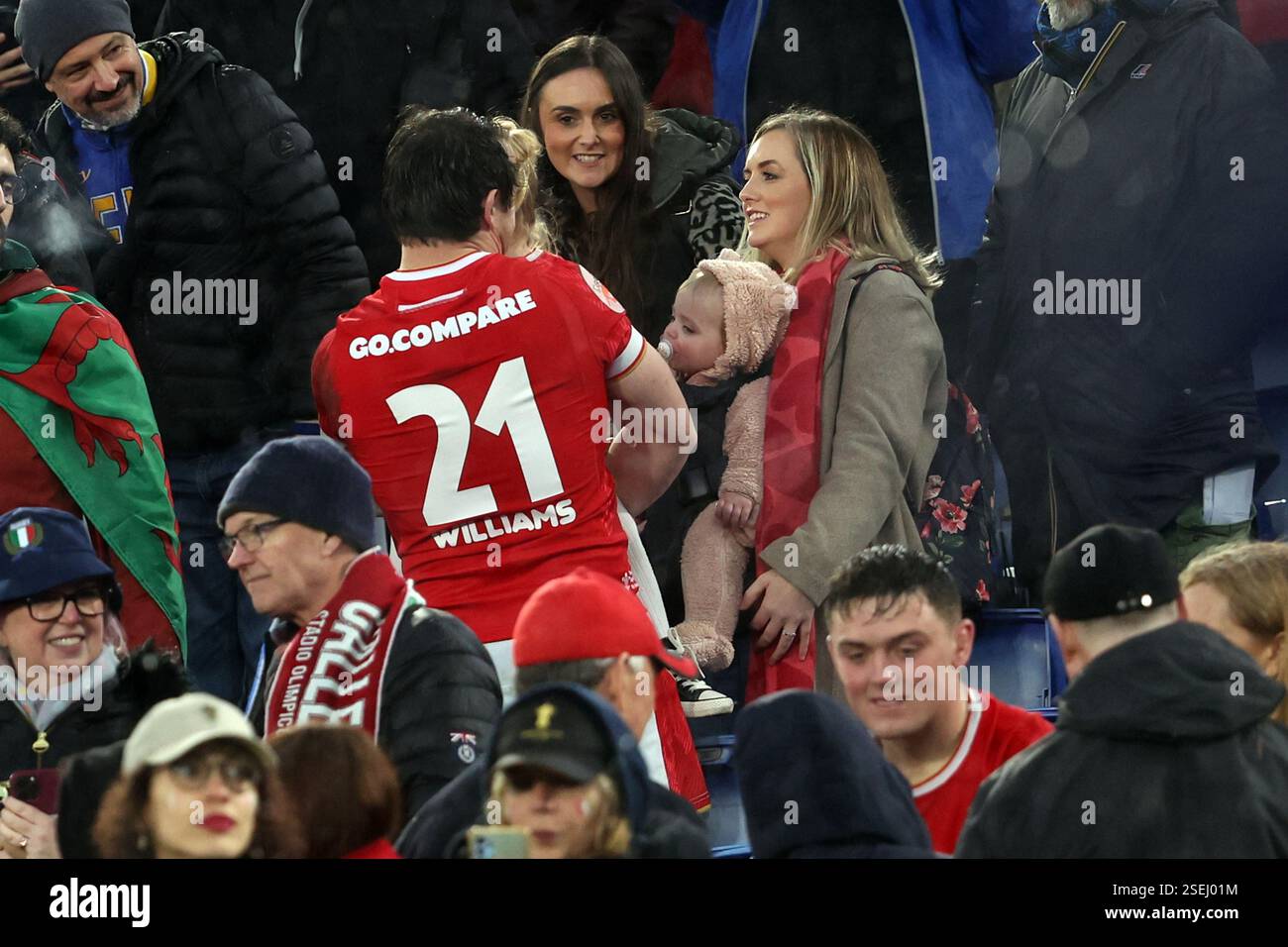 Rome, Italy. 08th Feb, 2025. Rome, Italy 08.02.2025: Rhodri Williams of ...
