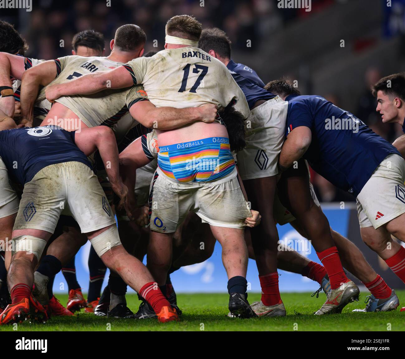 London, UK. 08th Feb, 2025. England v France - Six Nations Championship ...