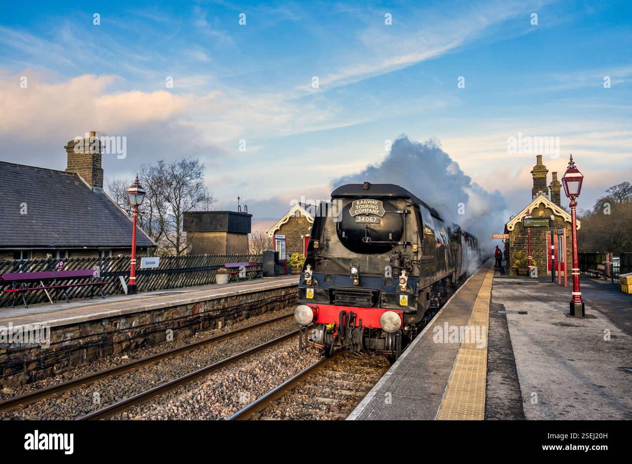 Tangmere steam train in black and white hi-res stock photography and ...