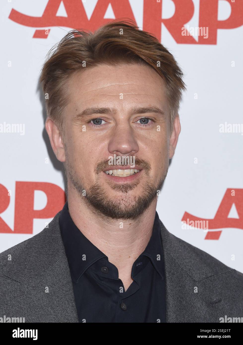 Beverly Hills, USA. 08th Feb, 2025. Boyd Holbrook arriving to the AARP ...