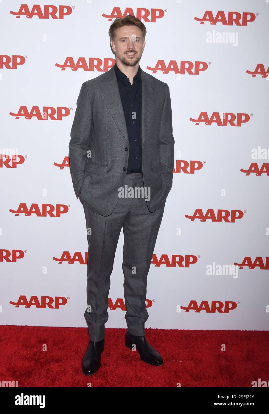 Beverly Hills, USA. 08th Feb, 2025. Boyd Holbrook arriving to the AARP ...