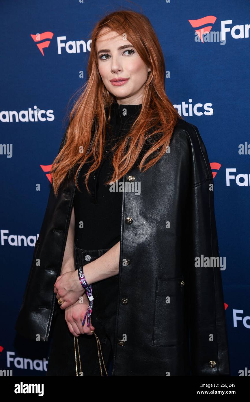 New Orleans, USA. 08th Feb, 2025. Emma Roberts walking the red carpet ...