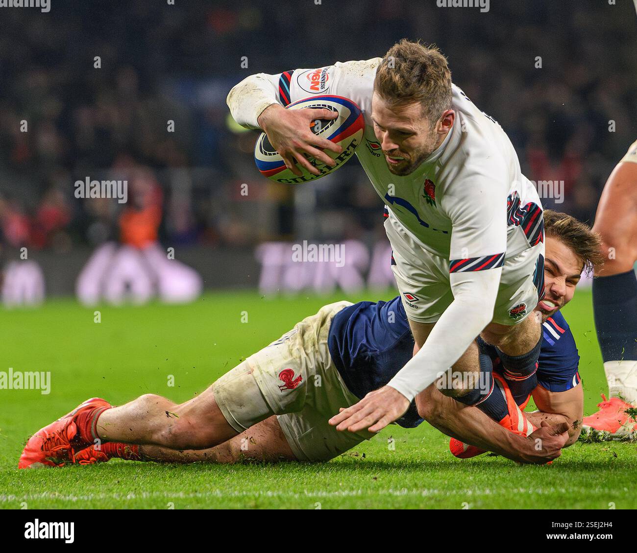London, UK. 08th Feb, 2025. England v France - Six Nations Championship ...