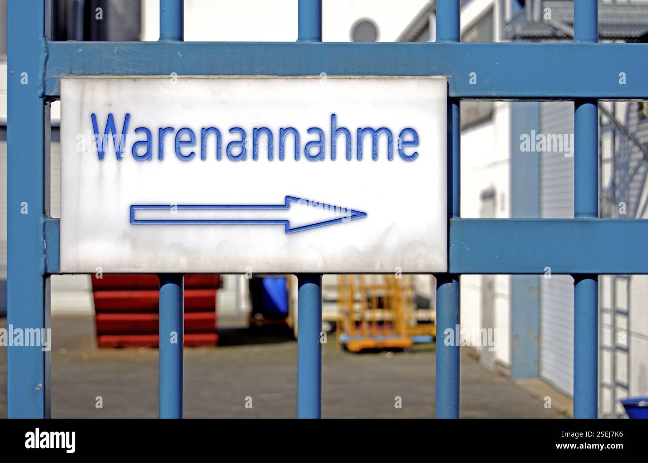 Incoming goods sign Stock Photo - Alamy