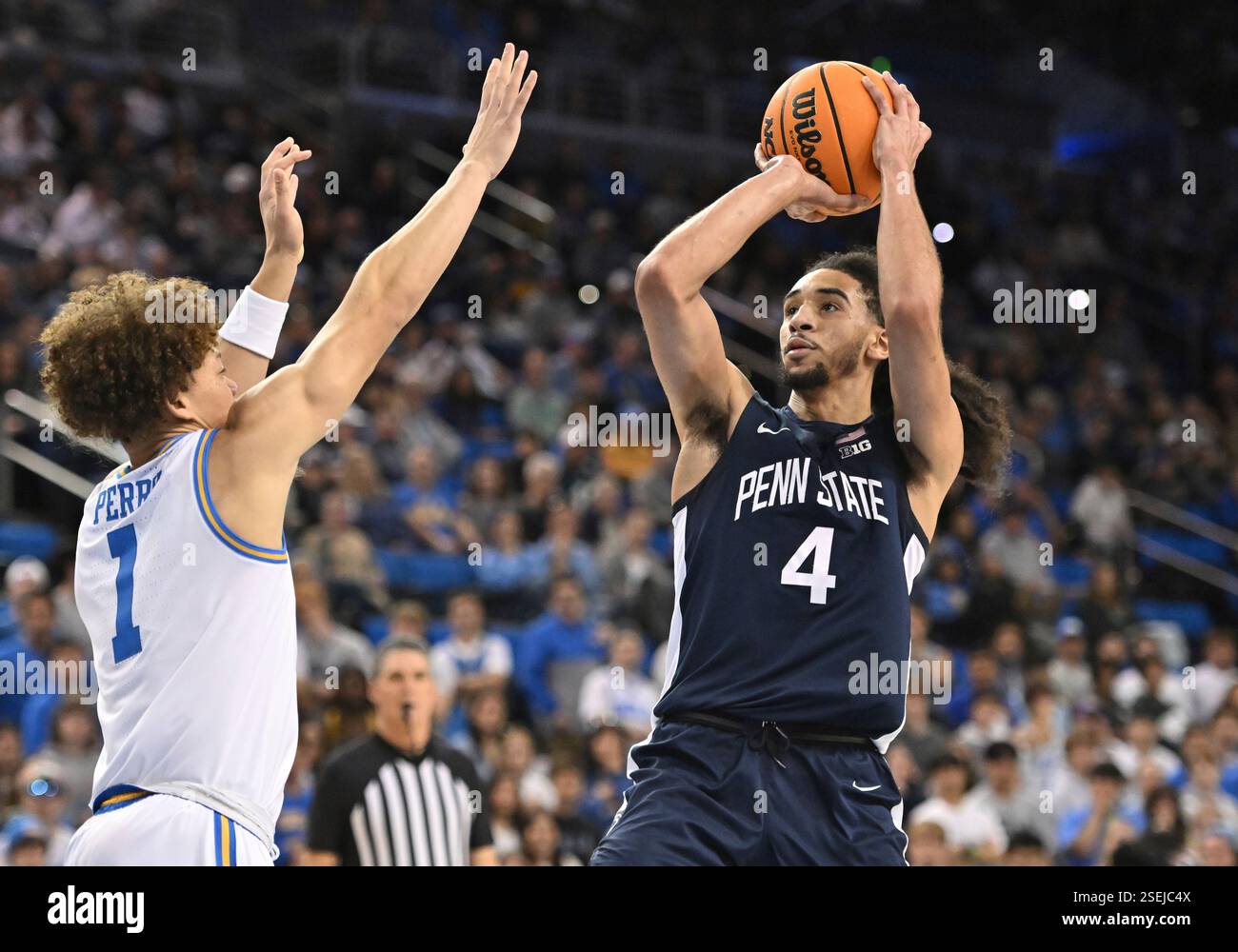 LOS ANGELES, CA - FEBRUARY 08: Penn State Nittany Lions guard Freddie ...