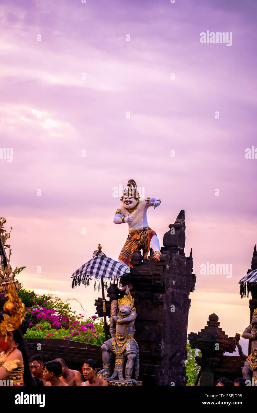 Bali, Indonesia - November 29, 2023: depiction of Hanuman in the Kecak ...