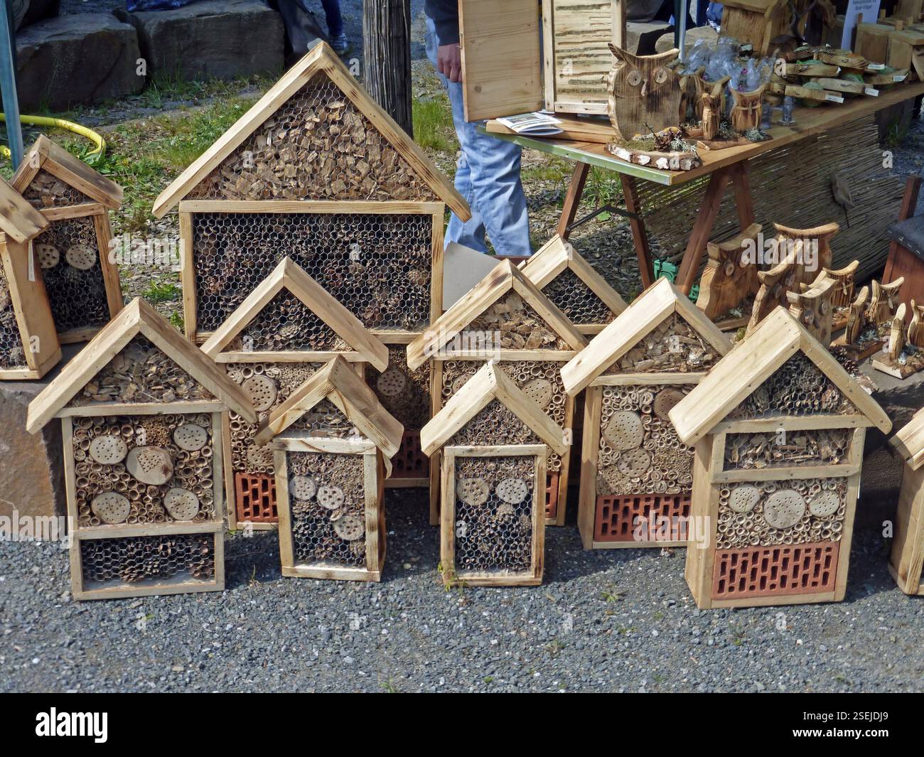 Insect hotel, sales stand Stock Photo - Alamy