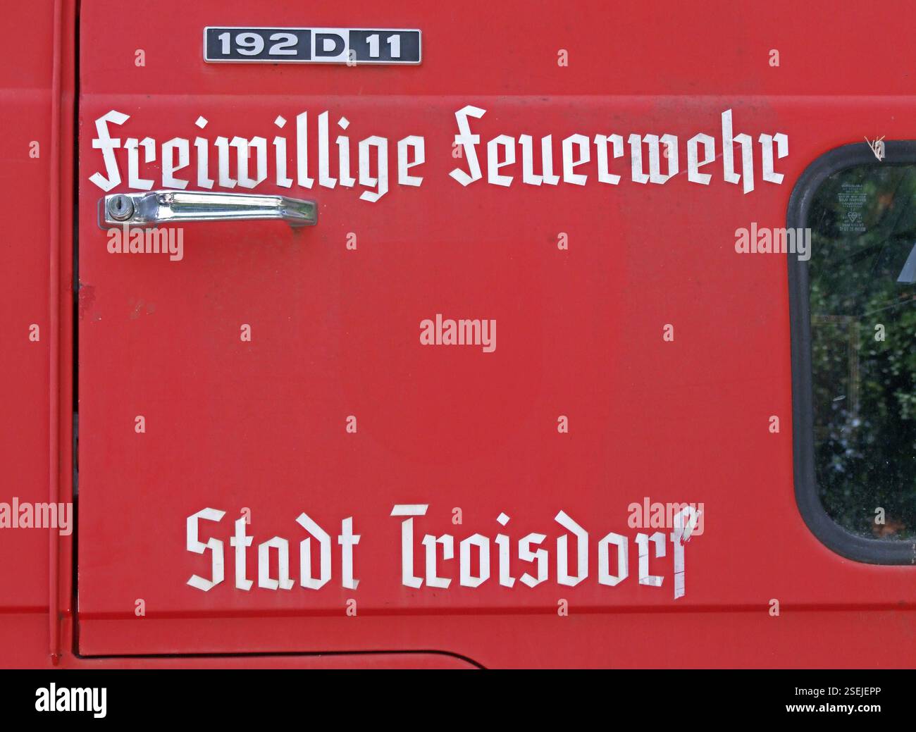 Fire engine, Greece, Corfu Island, Europe Stock Photo - Alamy