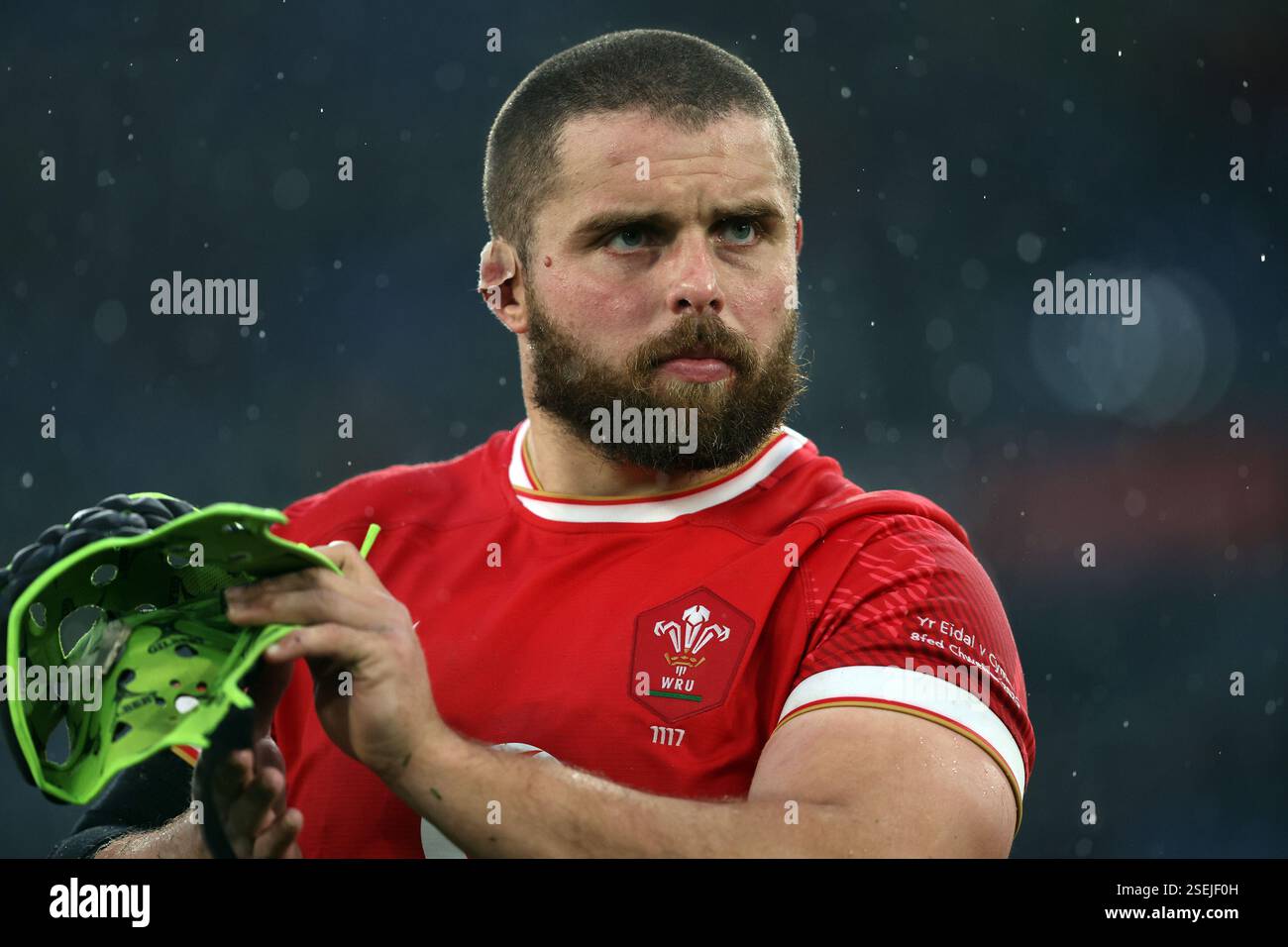 Rome, Italy 08.02.2025: Nicky Smith of Wales greets fans at end of ...