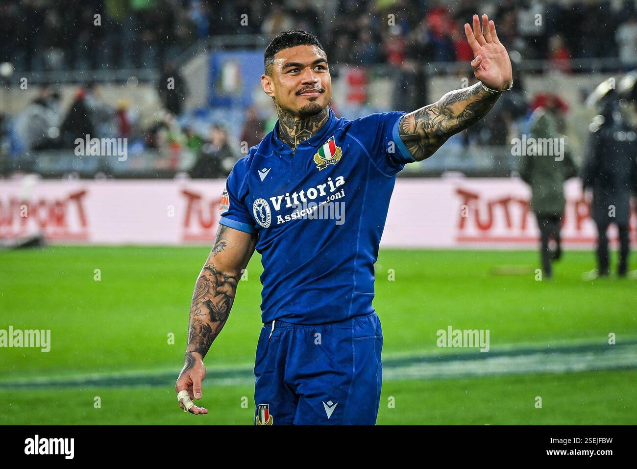 Monty IOANE of Italy during the 2025 Six Nations Championship, rugby ...