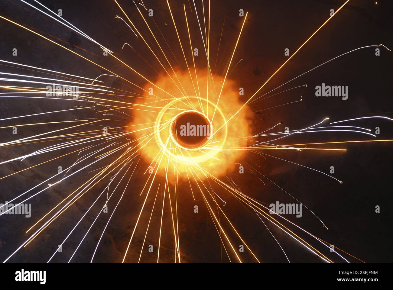 Fire cracker burning Stock Photo - Alamy