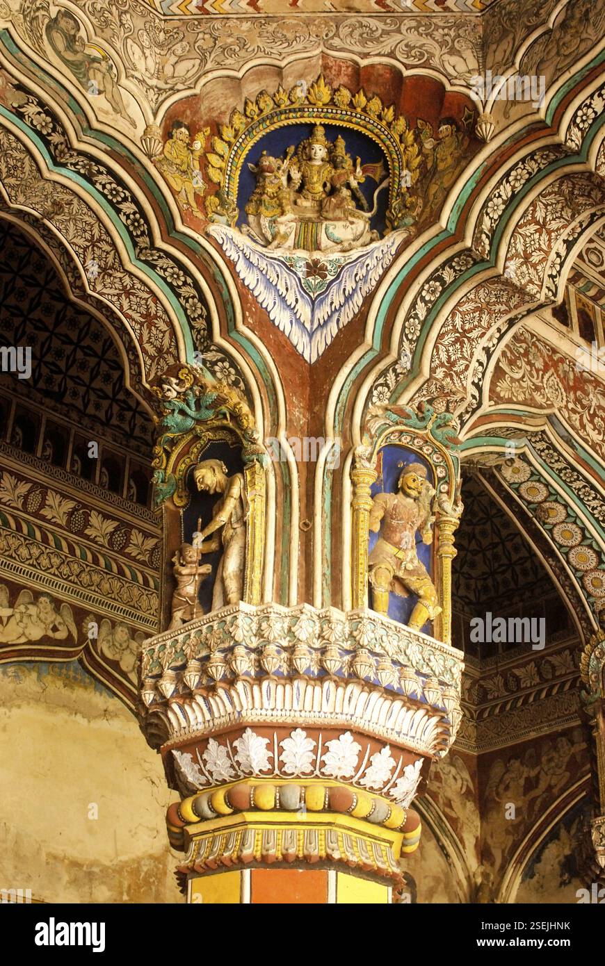 Mythological deities beautiful stucco works and wonderful fresco ...