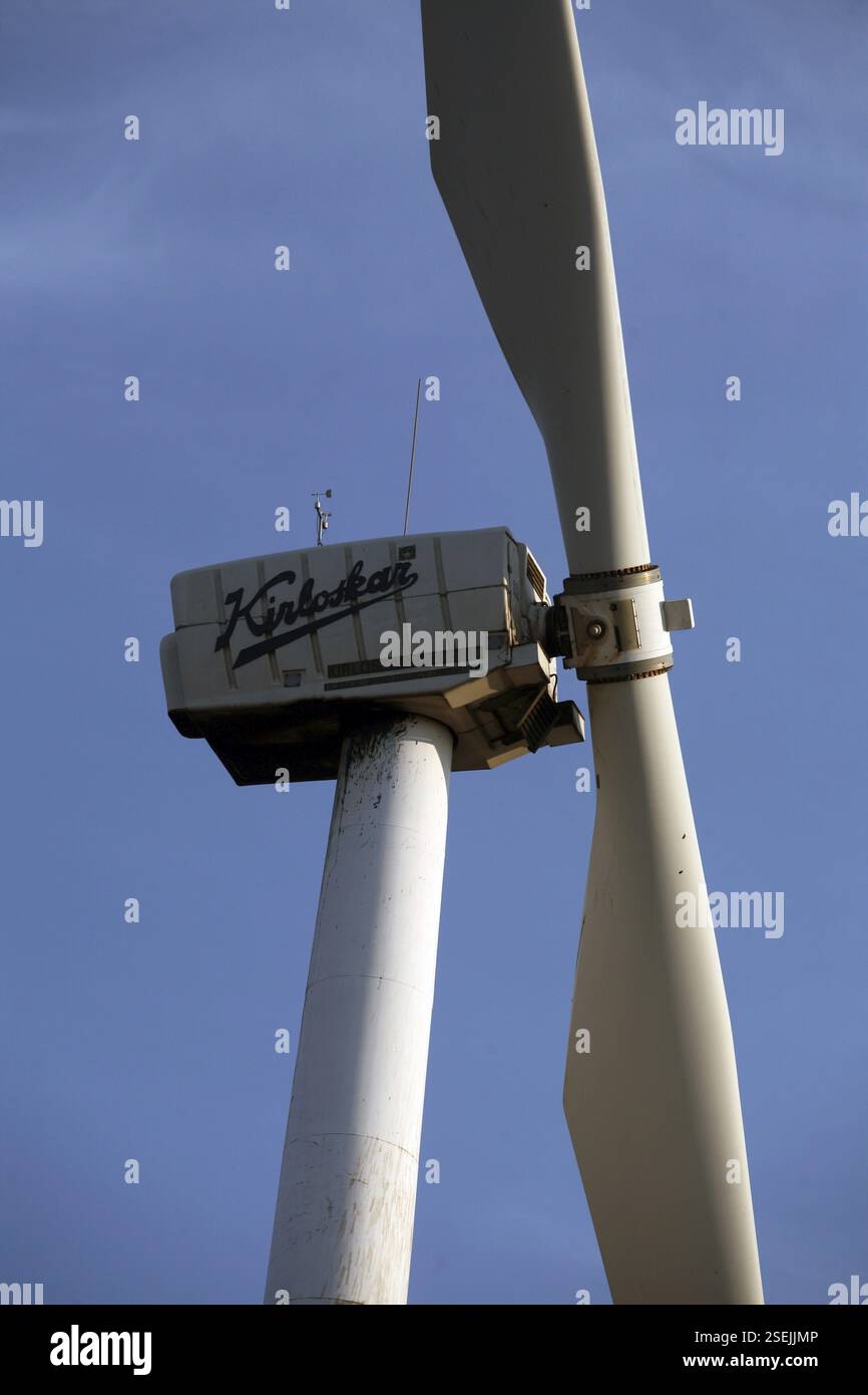 Windmill at Sankeshwar in Karnataka, India, Asia Stock Photo - Alamy