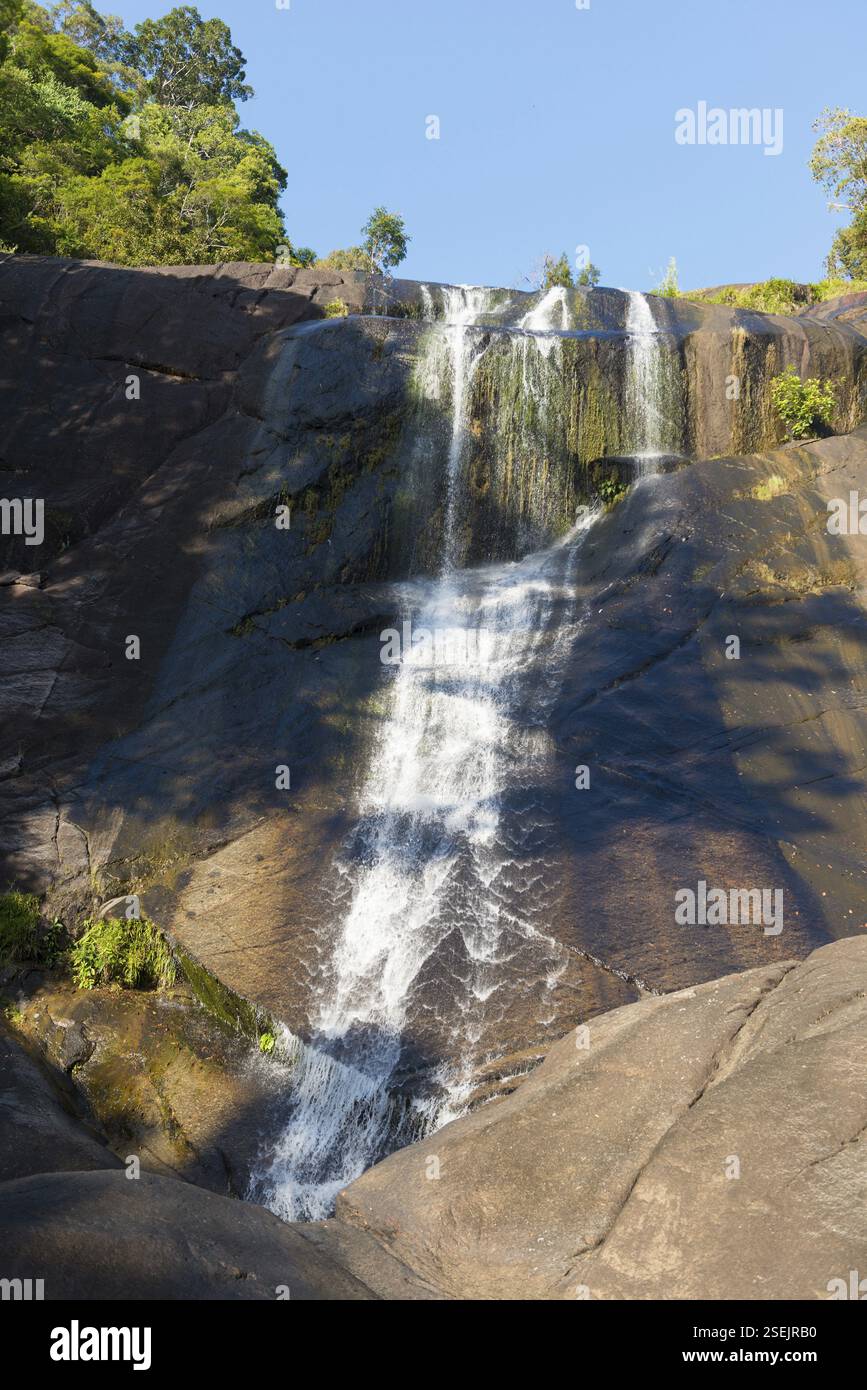 Highest point of Seven Wells waterfall in Langkawi, Malaysia, Asia ...