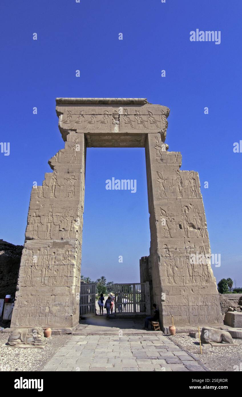 Egypt, Ptolemaic temple of the goddess Hathor, Africa Stock Photo - Alamy