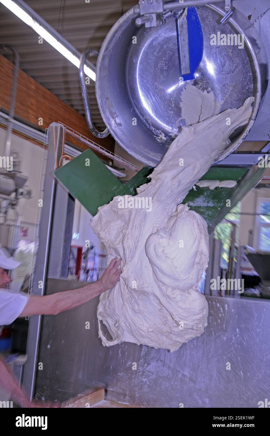 Bakery, dough production Stock Photo - Alamy