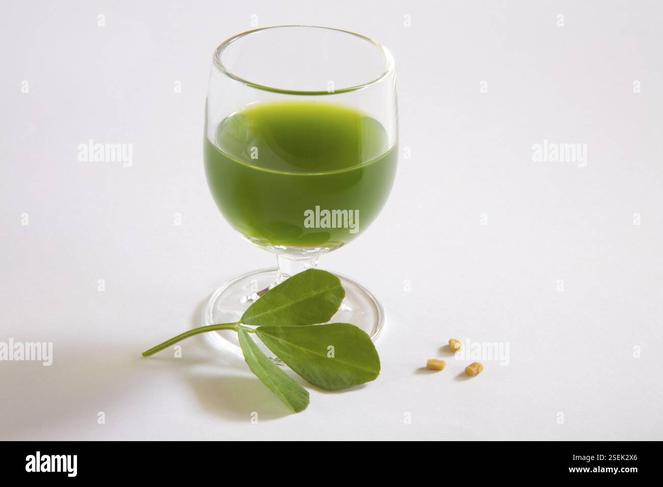 Vegetable, fenugreek Juice, methi ka rus, India, Asia Stock Photo - Alamy