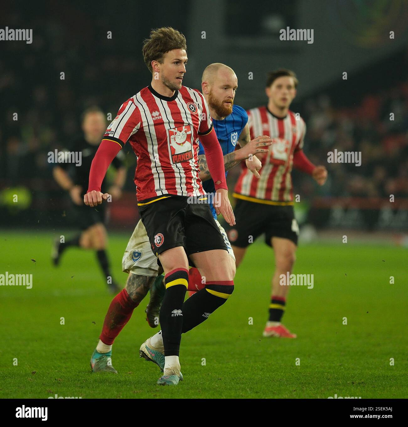 Bramall Lane, Sheffield, UK. 8th Feb, 2025. EFL Championship Football, Sheffield United versus ...