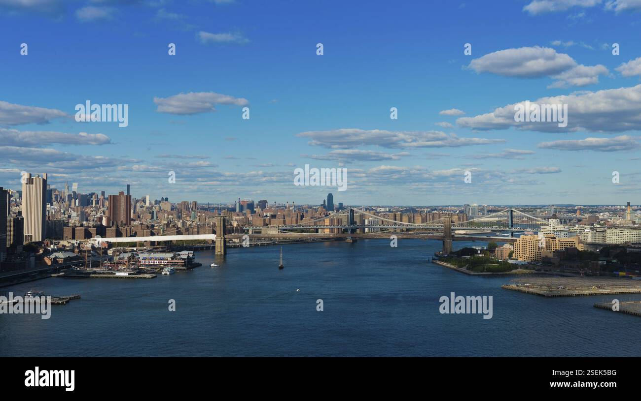 Aerial view of brooklyn hi-res stock photography and images - Alamy