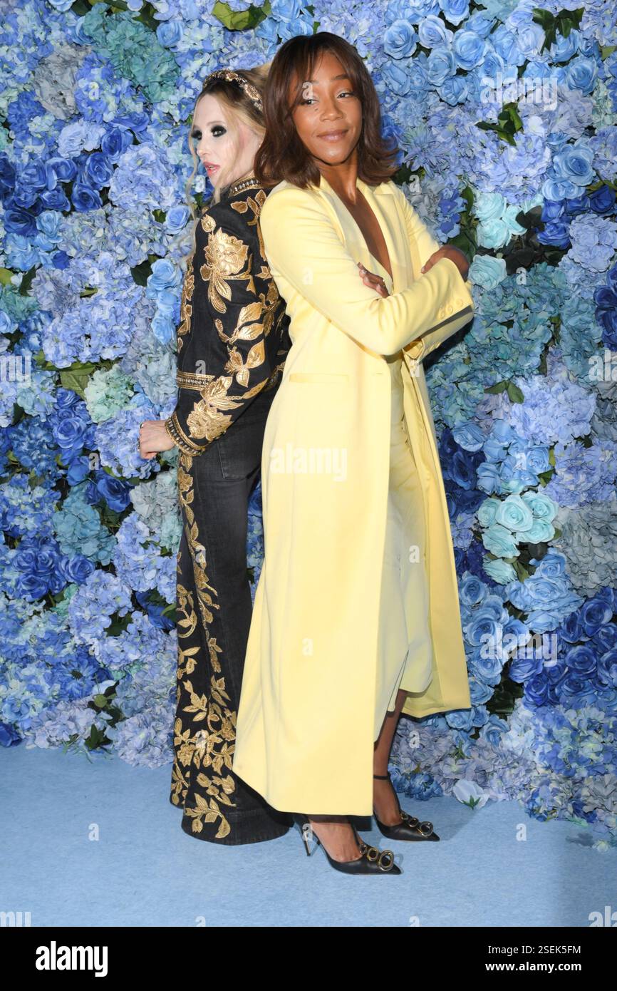 New York, USA. 08th Feb, 2025. Stacey Bendent and Tiffany Haddish ...