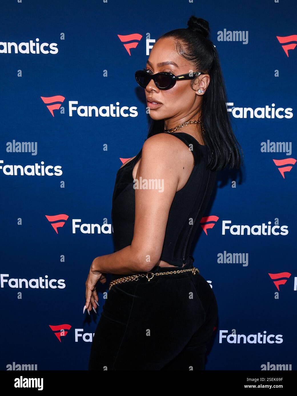 New Orleans, USA. 08th Feb, 2025. LaLa Anthony walking the red carpet ...