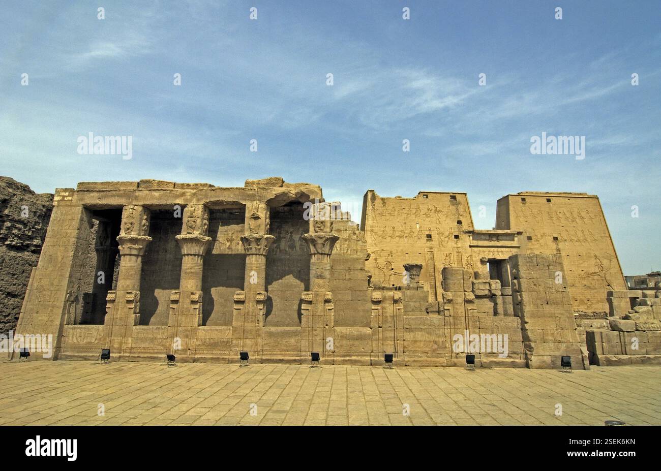 Egypt, Edfu, Horus Temple, Africa Stock Photo - Alamy
