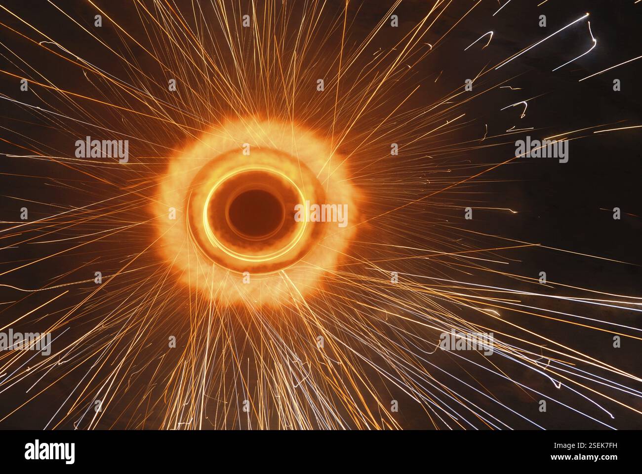 Fire cracker burning Stock Photo - Alamy