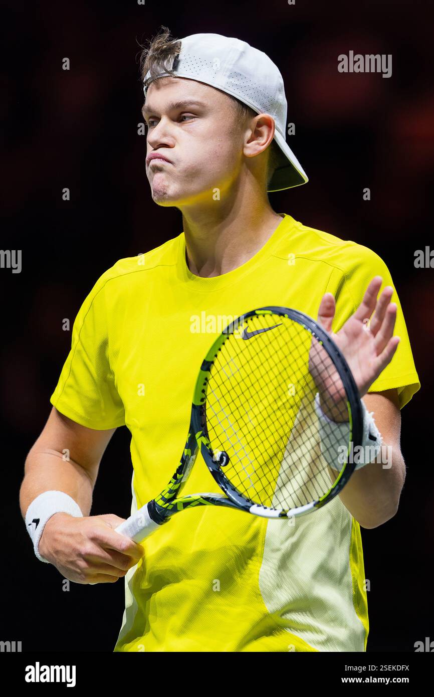 Rotterdam, Netherlands. 04th Feb, 2025. ROTTERDAM, NETHERLANDS - FEBRUARY 4: Holger Rune of ...