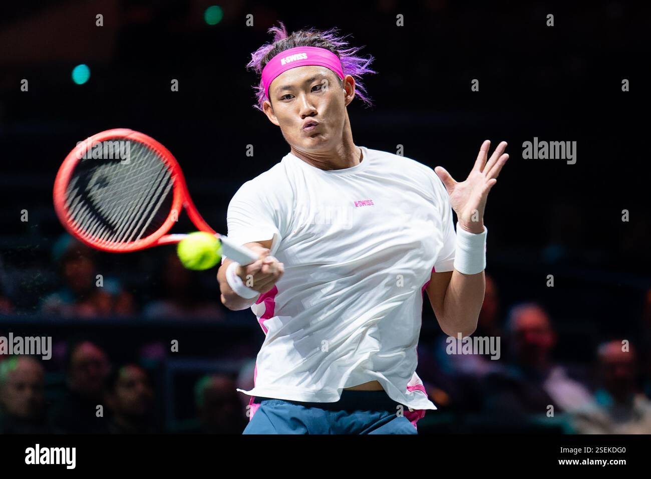 Rotterdam, Netherlands. 04th Feb, 2025. ROTTERDAM, NETHERLANDS - FEBRUARY 4: Zhizhen Zhang of ...