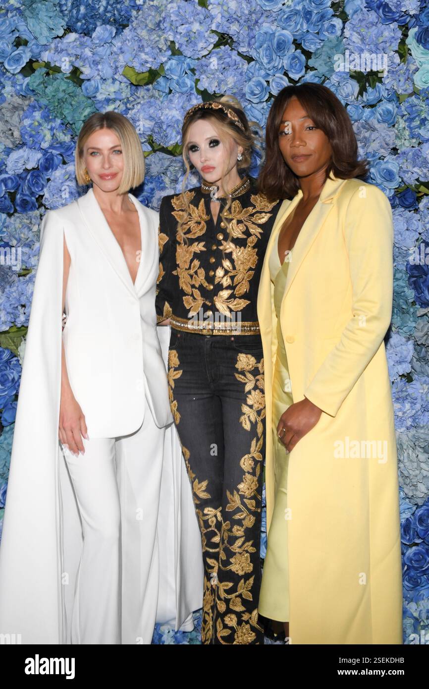 New York, USA. 08th Feb, 2025. Julianne Hough, Stacey Bendet and ...