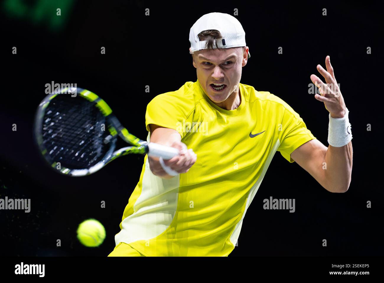 Rotterdam, Netherlands. 04th Feb, 2025. ROTTERDAM, NETHERLANDS - FEBRUARY 4: Holger Rune of ...