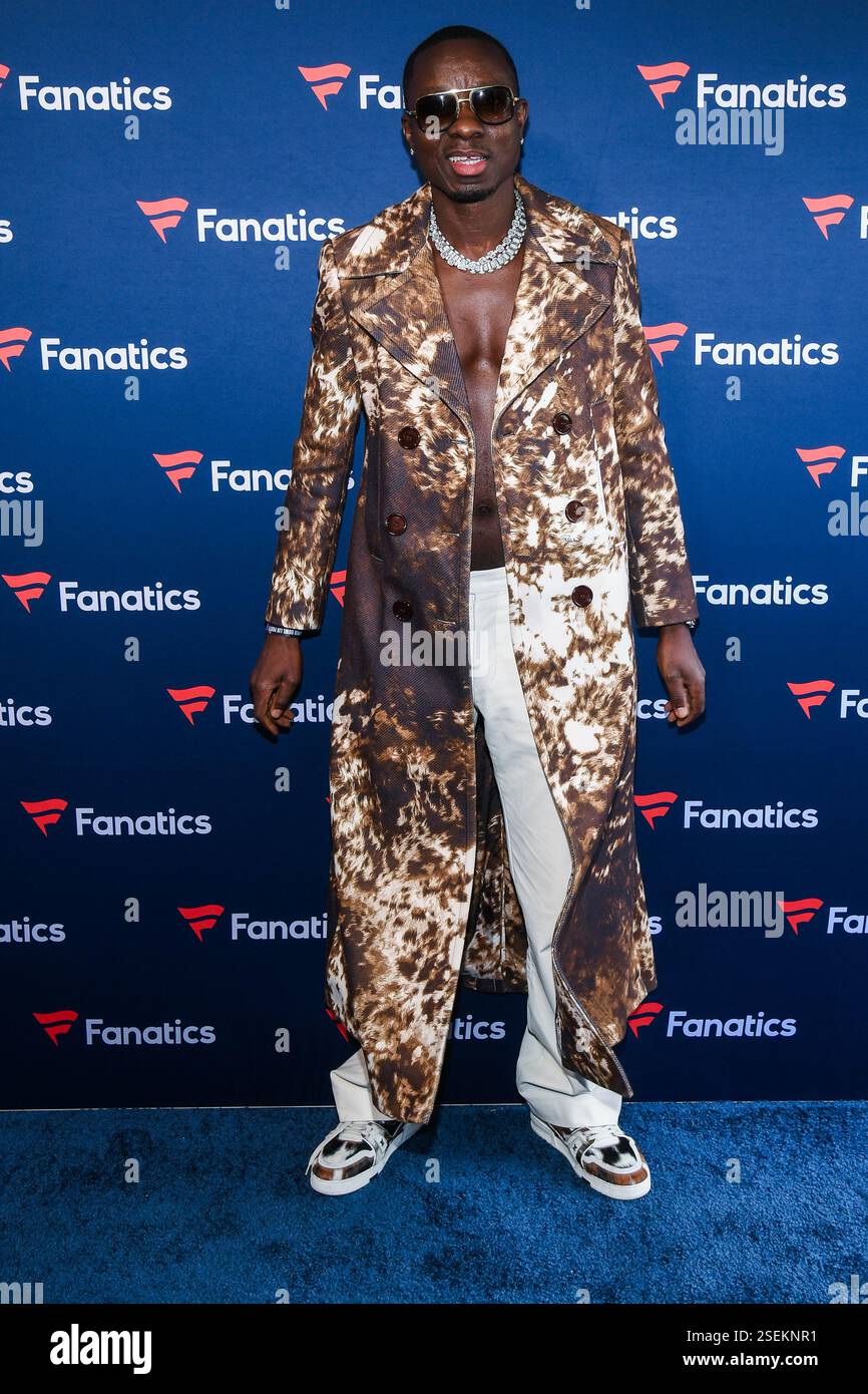 New Orleans, USA. 08th Feb, 2025. Michael Blackson walking the red ...
