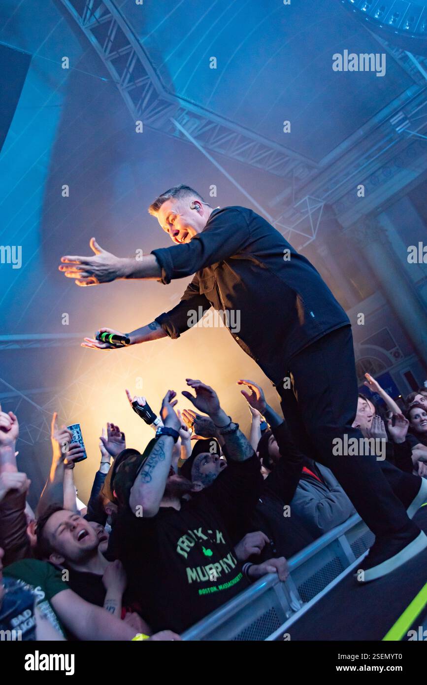 London, United Kingdom. 8th February 2025. Dropkick Murphys perform ...