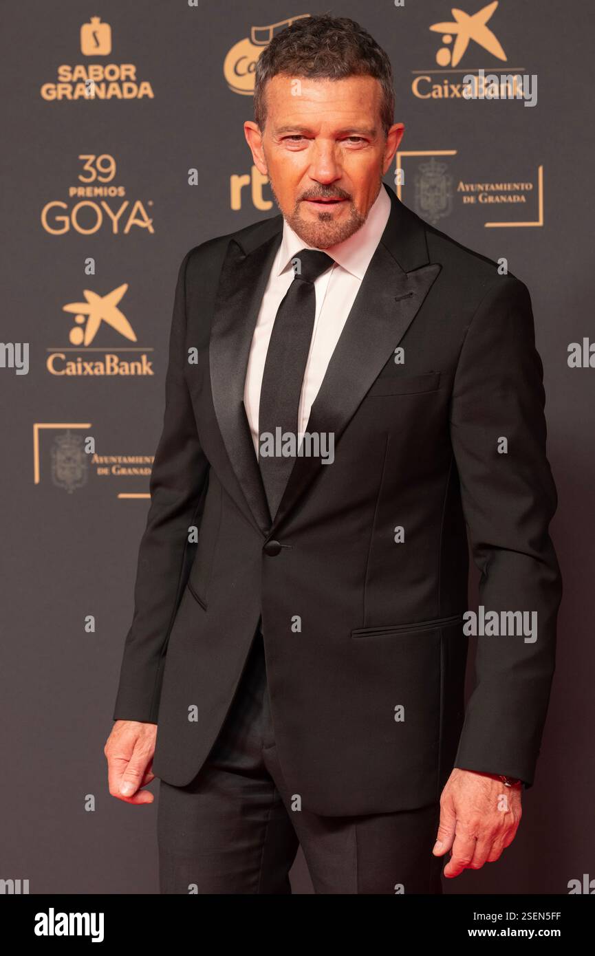 Granada, Spain February 08, 2025, Spanish actor Antonio Banderas ...