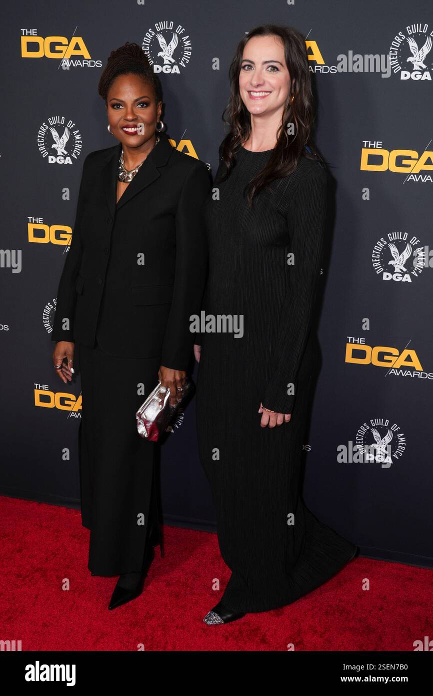 Angela Patton, left, and Natalie Rae arrive at the 77th Directors Guild ...