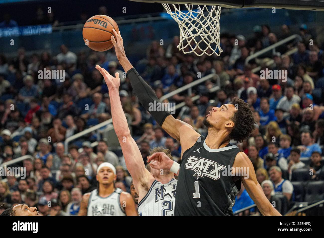 Orlando, Florida, USA, February 8, 2025, San Antonio Spurs Center ...