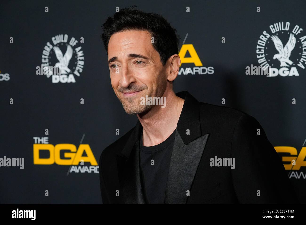 Adrien Brody arrives at the 77th Directors Guild of America Awards on ...