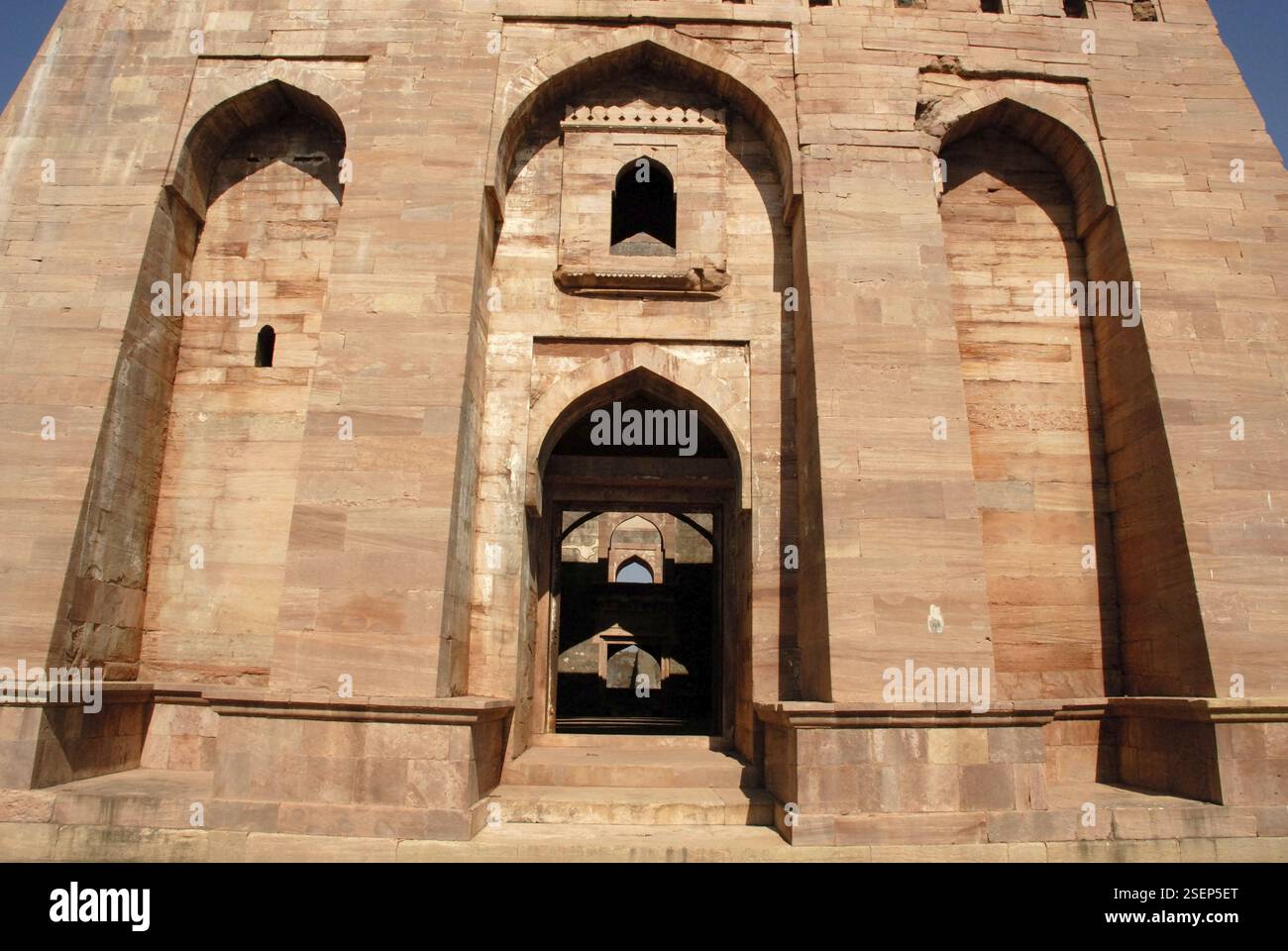 Hindola Mahal, Mandu, District Dhar, Madhya Pradesh, India, Asia Stock ...