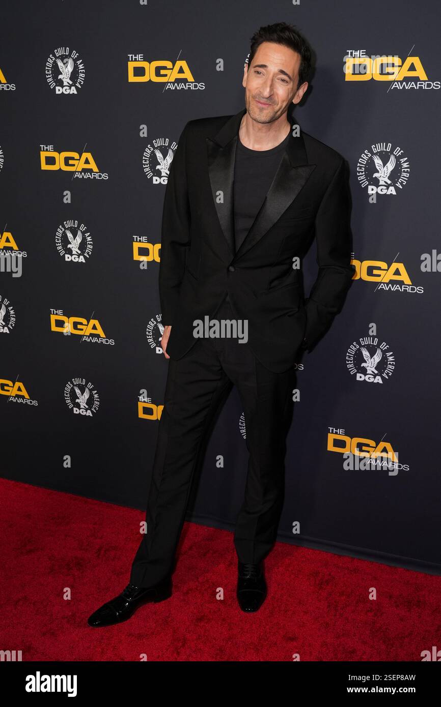 Adrien Brody arrives at the 77th Directors Guild of America Awards on ...