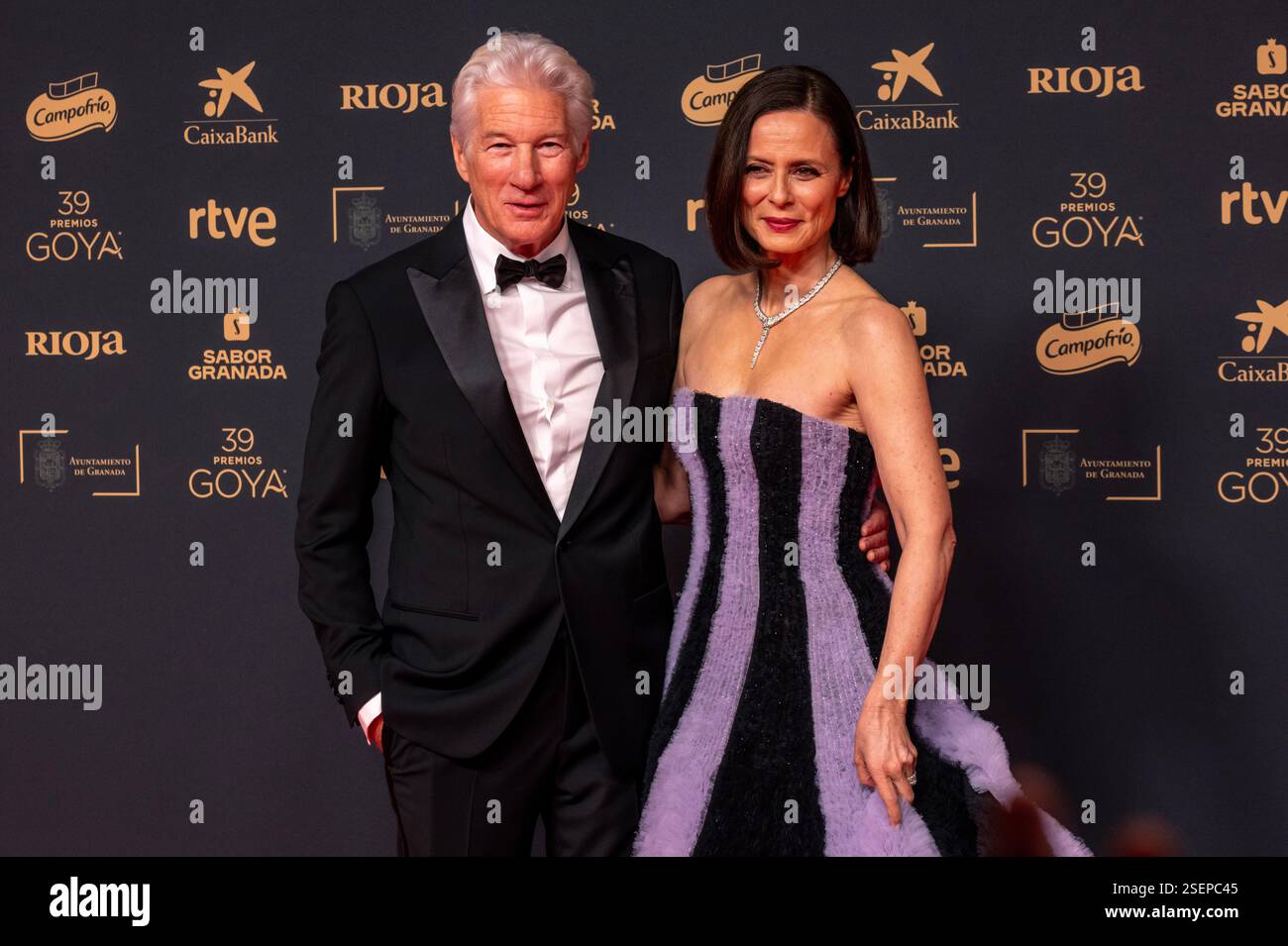Ganada, Spain February 08, 2025, actors Richard Gere and Aitana Sánchez ...