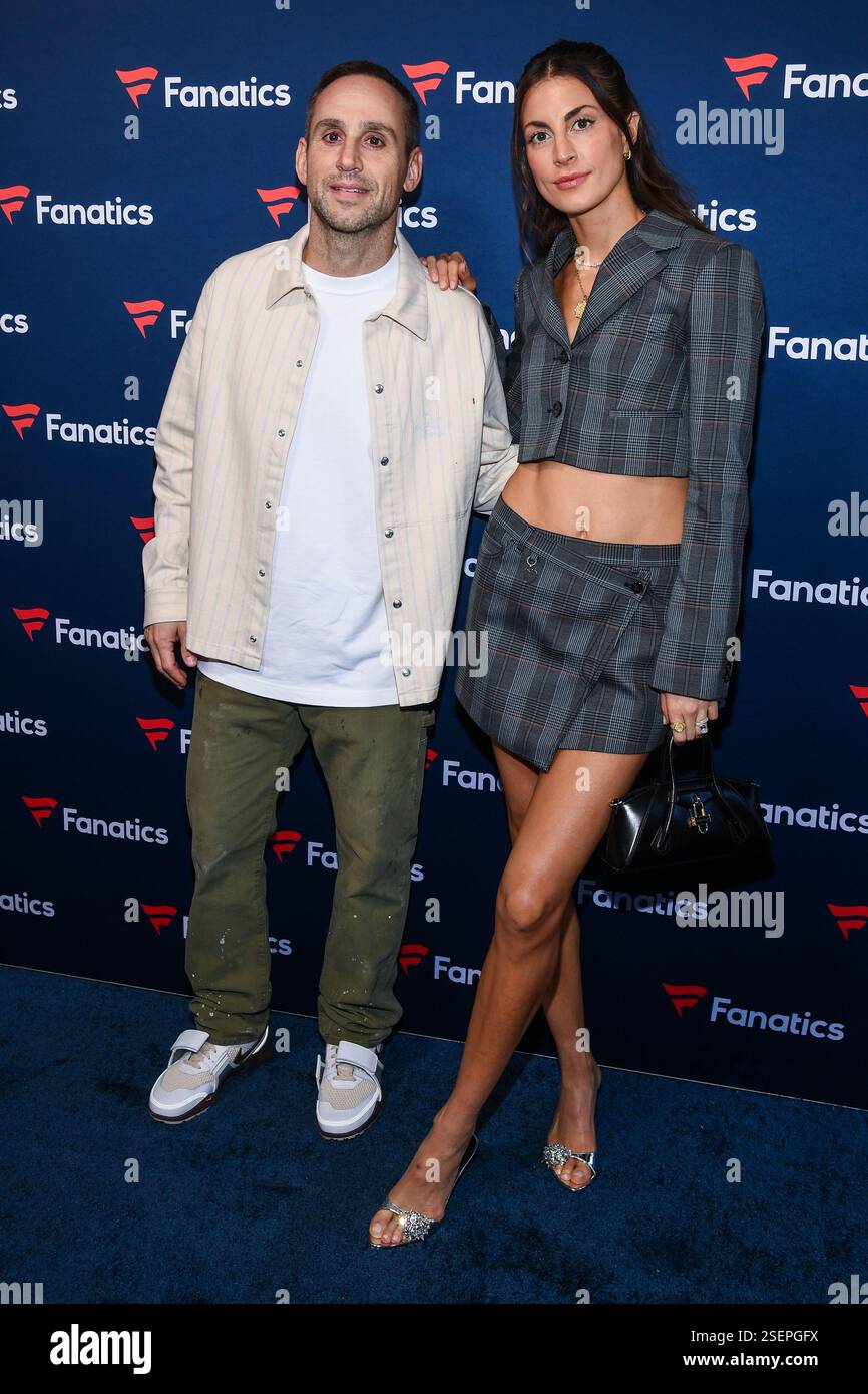 New Orleans, USA. 08th Feb, 2025. Michael Rubin and Camille Olivia ...