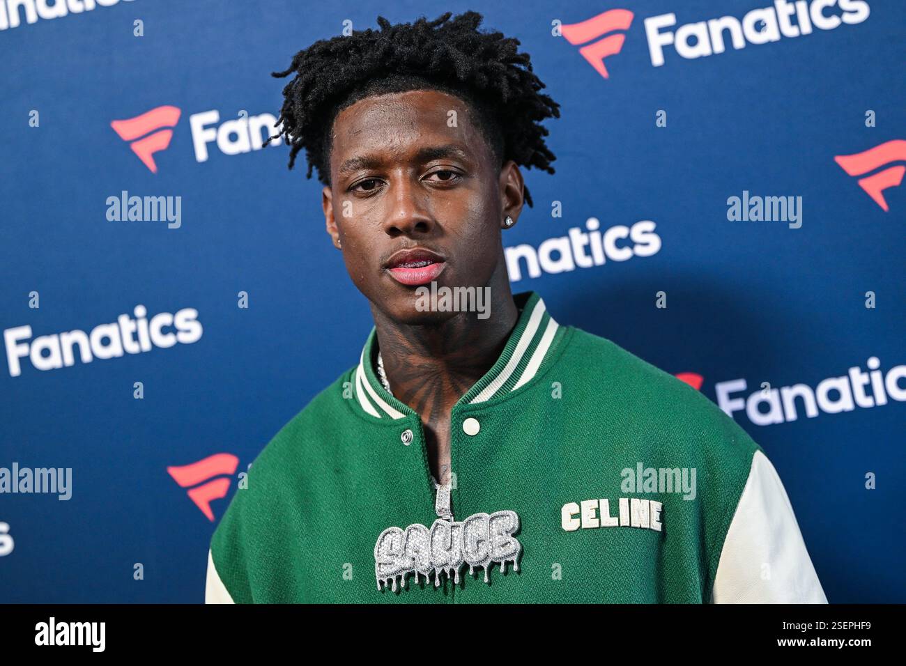 Sauce Gardner walking the red carpet at Michael Rubin’s Fanatics Super ...
