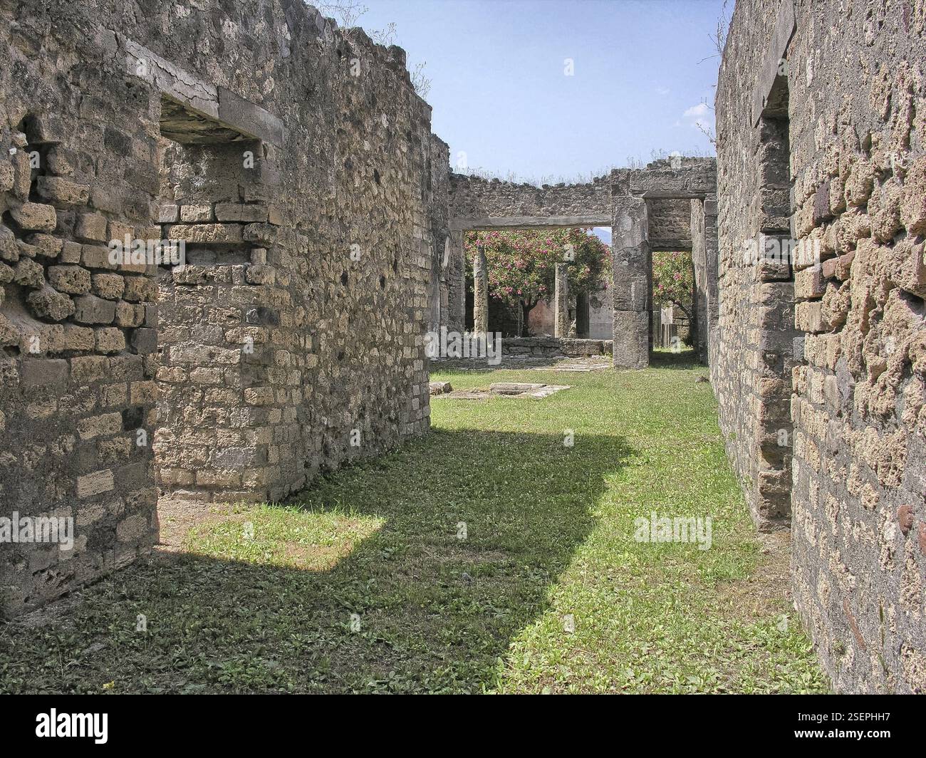 Beautiful view of the famous ruins of Pompei, Italy, Europe Stock Photo ...
