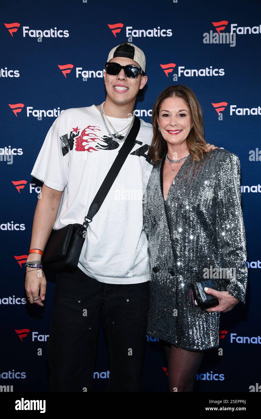 New Orleans, USA. 08th Feb, 2025. Jackson Mahomes and Randi Martin ...