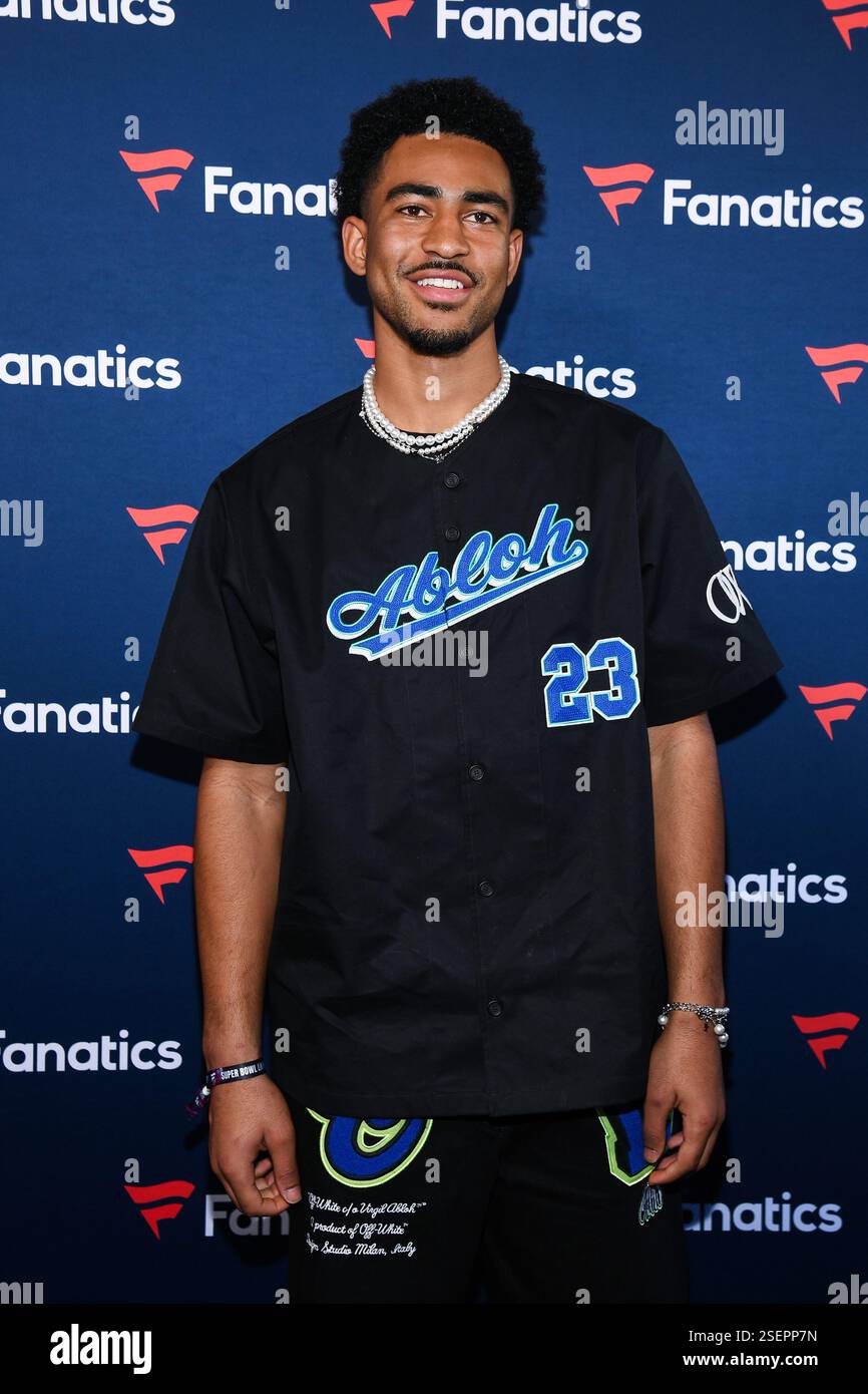 New Orleans, USA. 08th Feb, 2025. Bryce Young walking the red carpet at ...