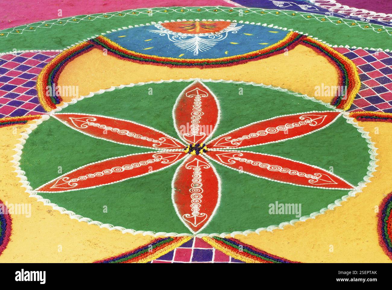 Rangoli floor design for celebrating Gudi Padva festival, Thane ...