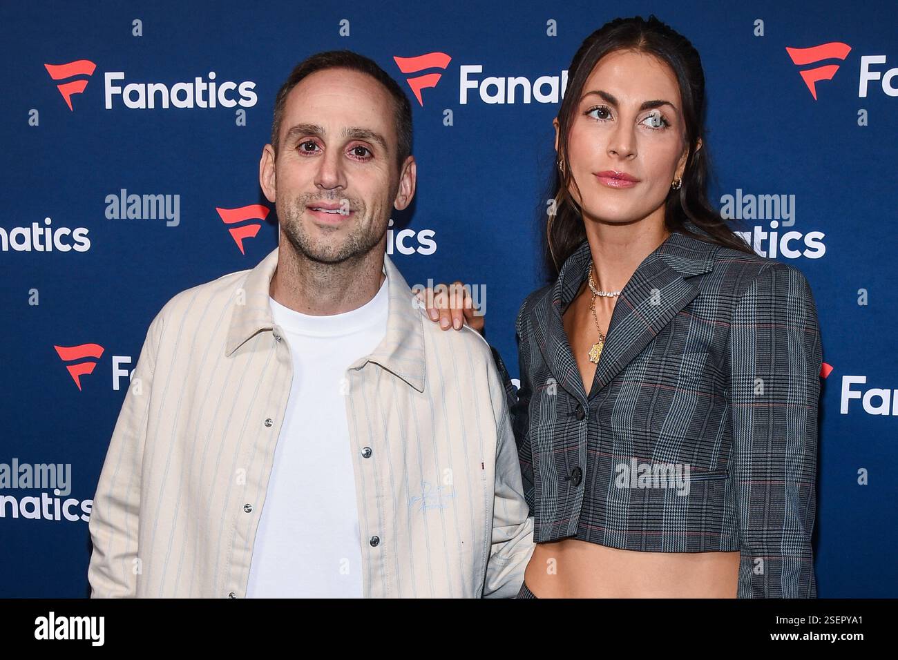 New Orleans, USA. 08th Feb, 2025. Michael Rubin and Camille Olivia ...