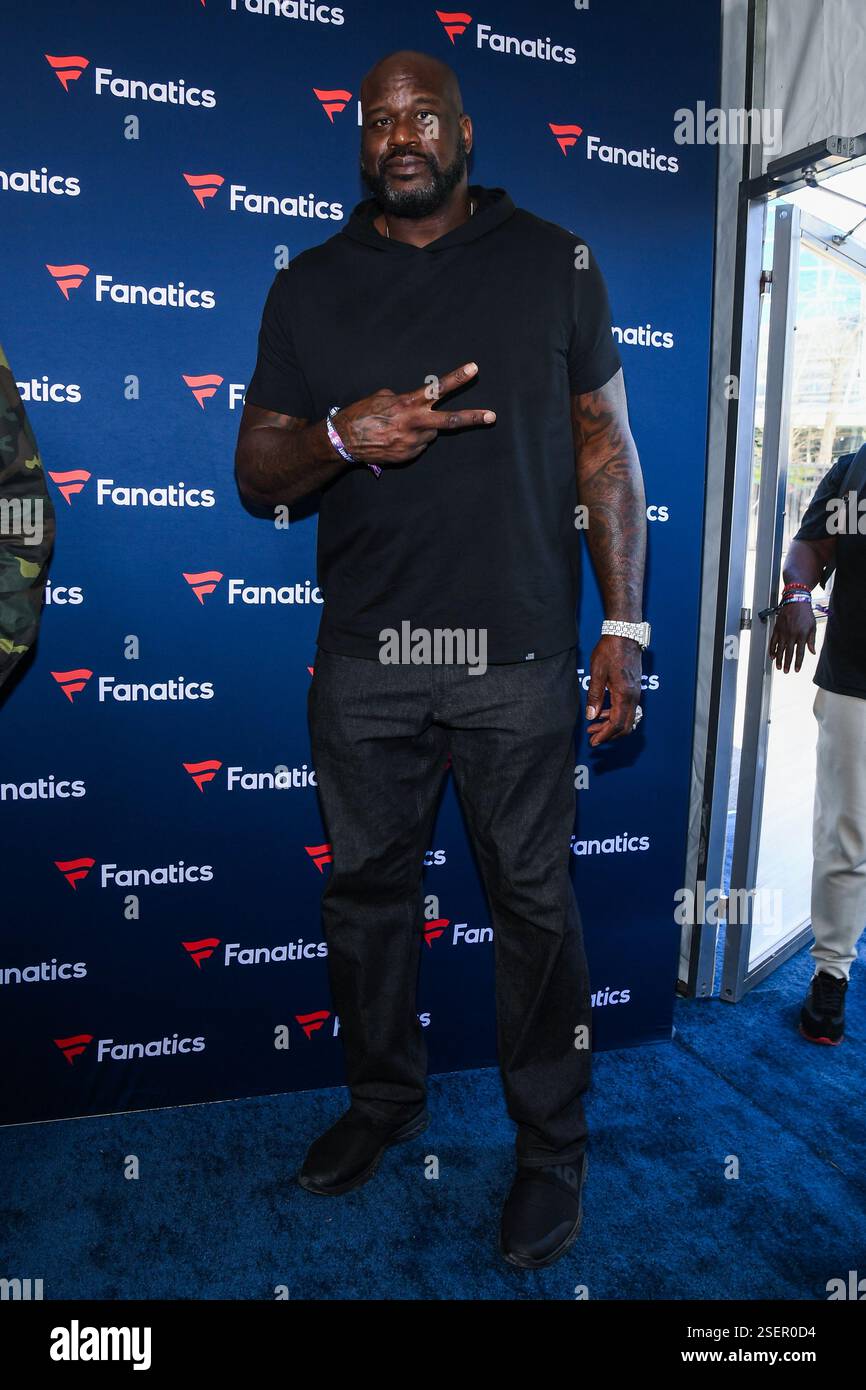 New Orleans, USA. 08th Feb, 2025. Shaquille O'Neal walking the red ...