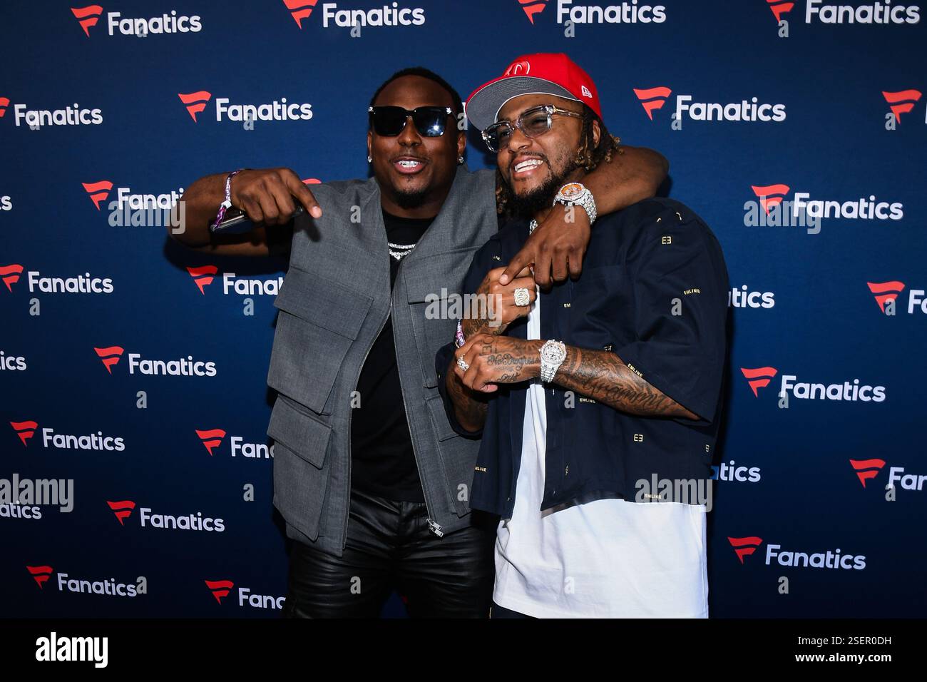 New Orleans, USA. 08th Feb, 2025. LeSean McCoy and DeSean Jackson ...