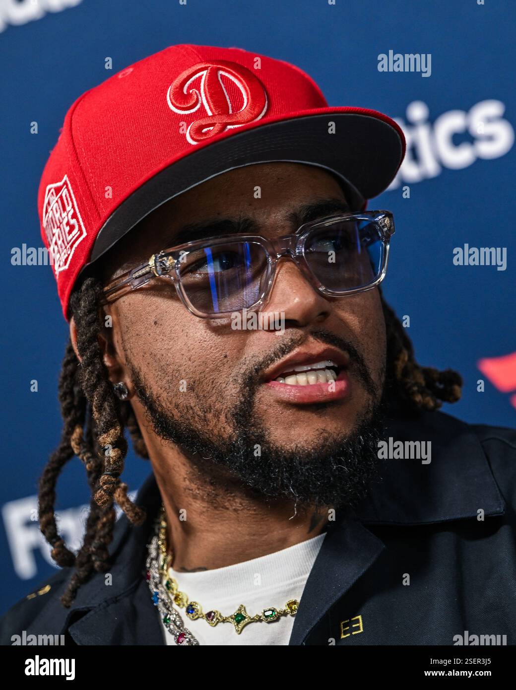 New Orleans, USA. 08th Feb, 2025. DeSean Jackson walking the red carpet ...